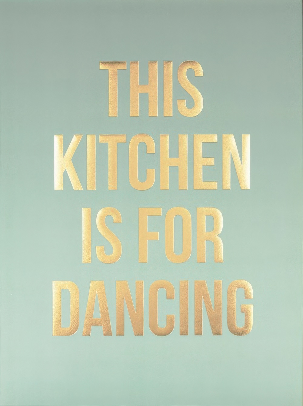 Kitchen poster with quote in golden print – desenio.com.au