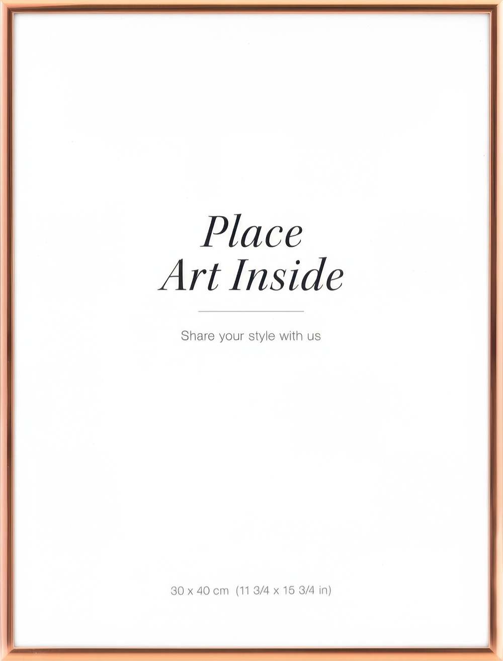 Picture frame Copper, 30x40 - Copper metal frame, 30x40 - desenio.com
