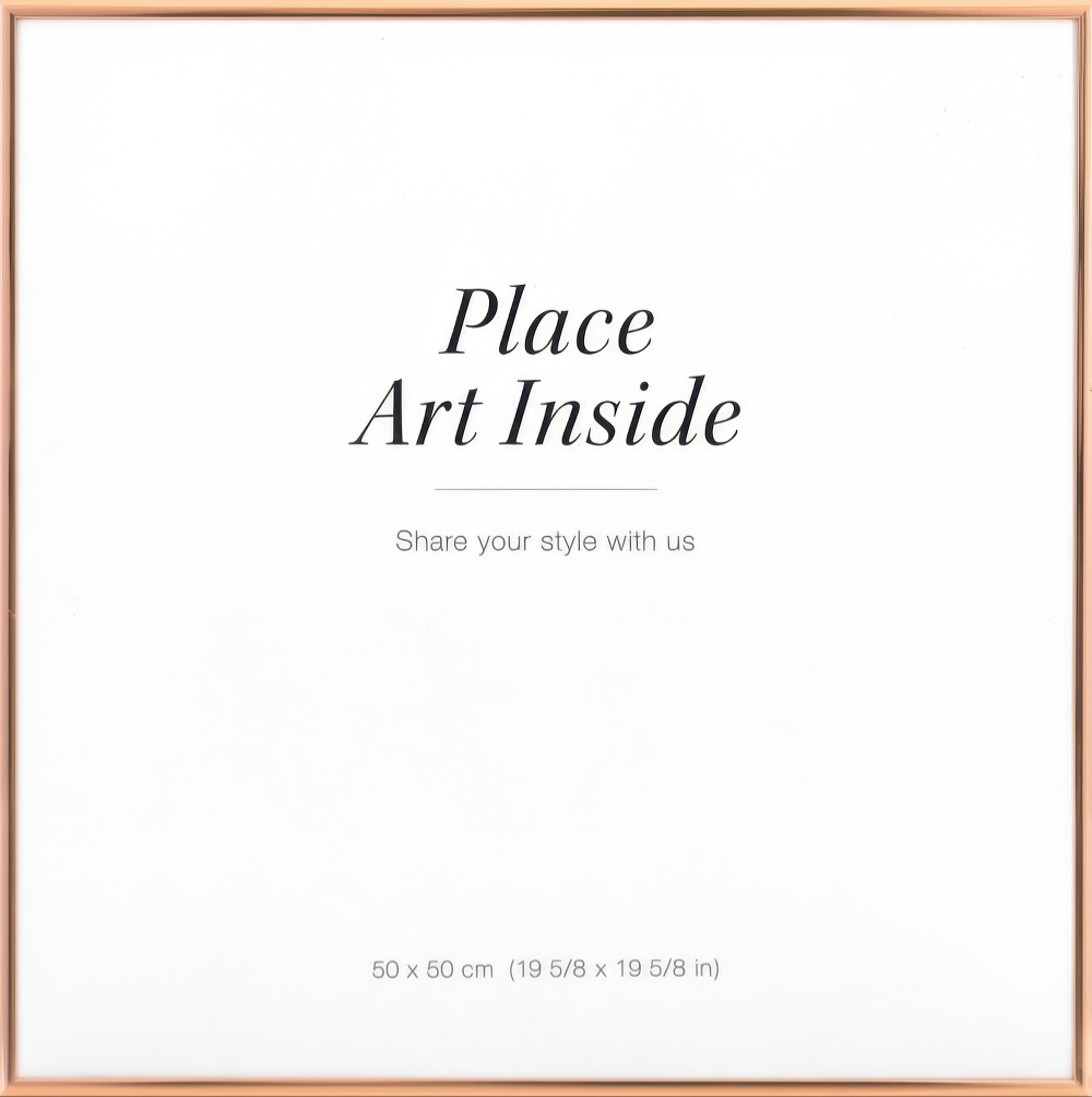 Picture frame Copper, 50x50 - Copper metal frame, 50x50 - Desenio.co