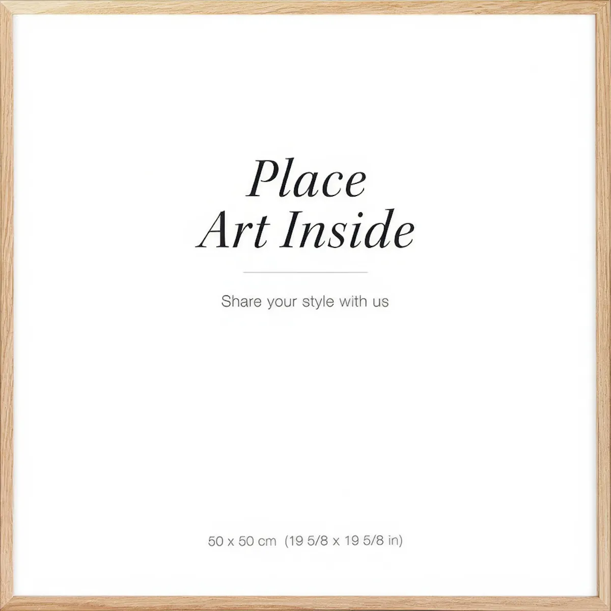 50x50 cm frames