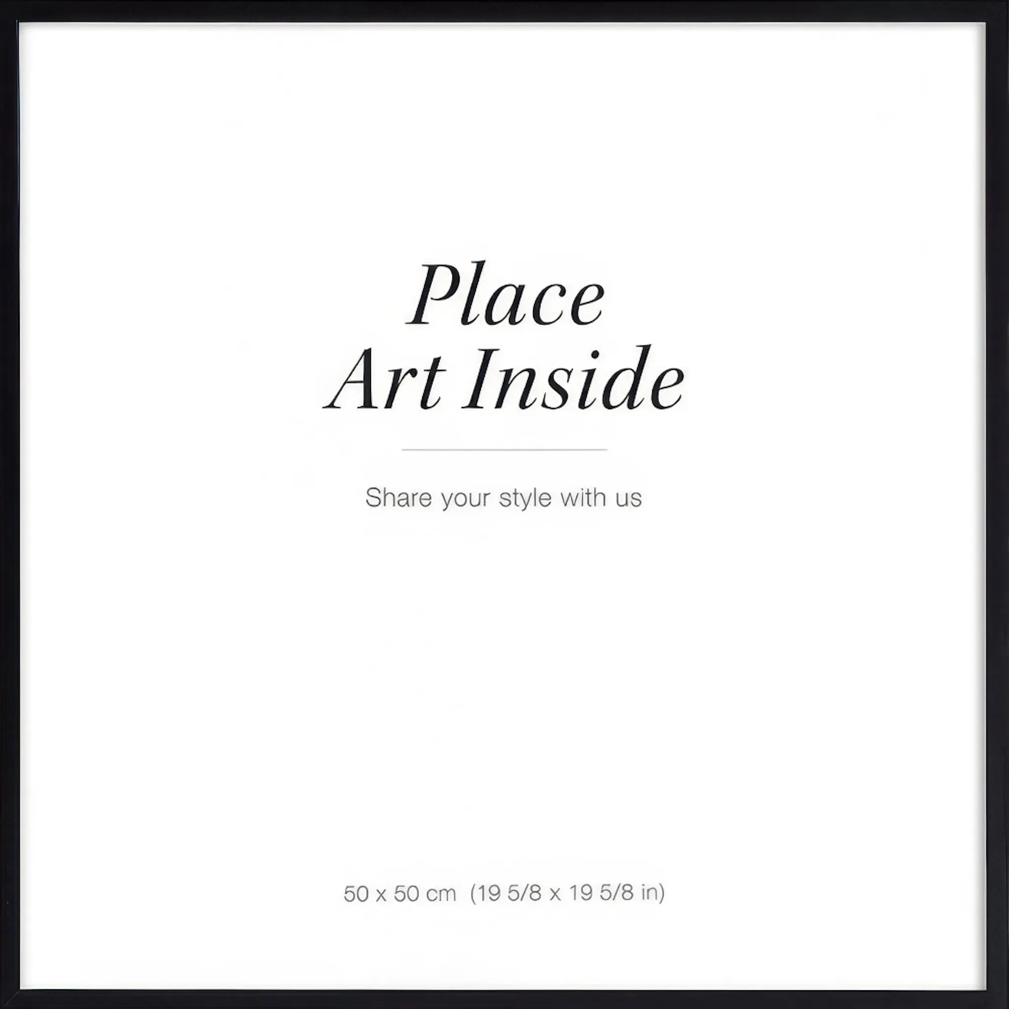 50x50 cm frames