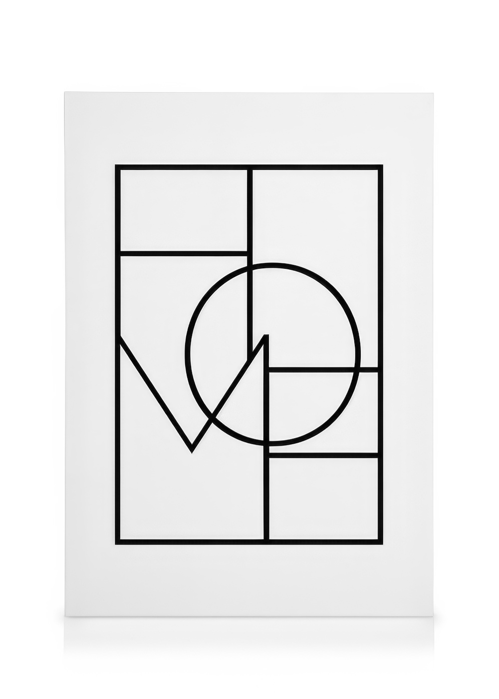 Home Square Canvas - Minimalistische Kunst Canvas | Desenio BE