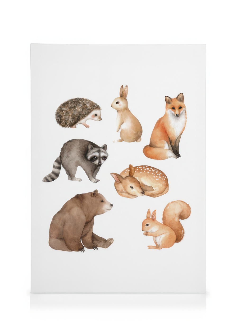 Forest Animals Leinwand – Waldtiere Illustration | Desenio CH