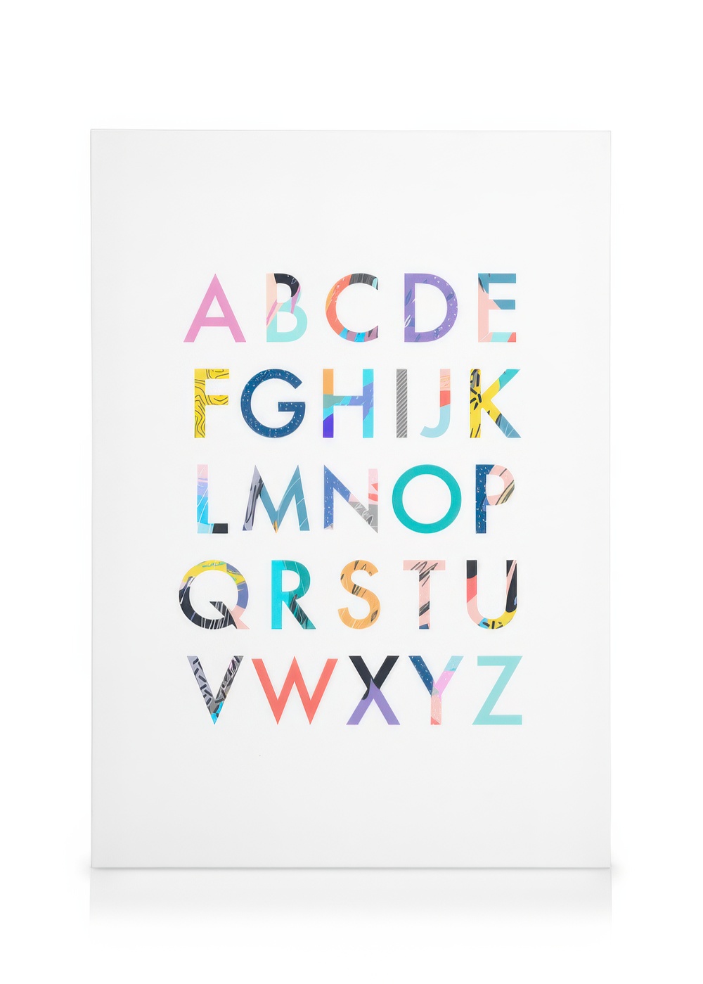Colorful Alphabet Canvas Print – Fun ABC Wall Art for Kids | Desenio