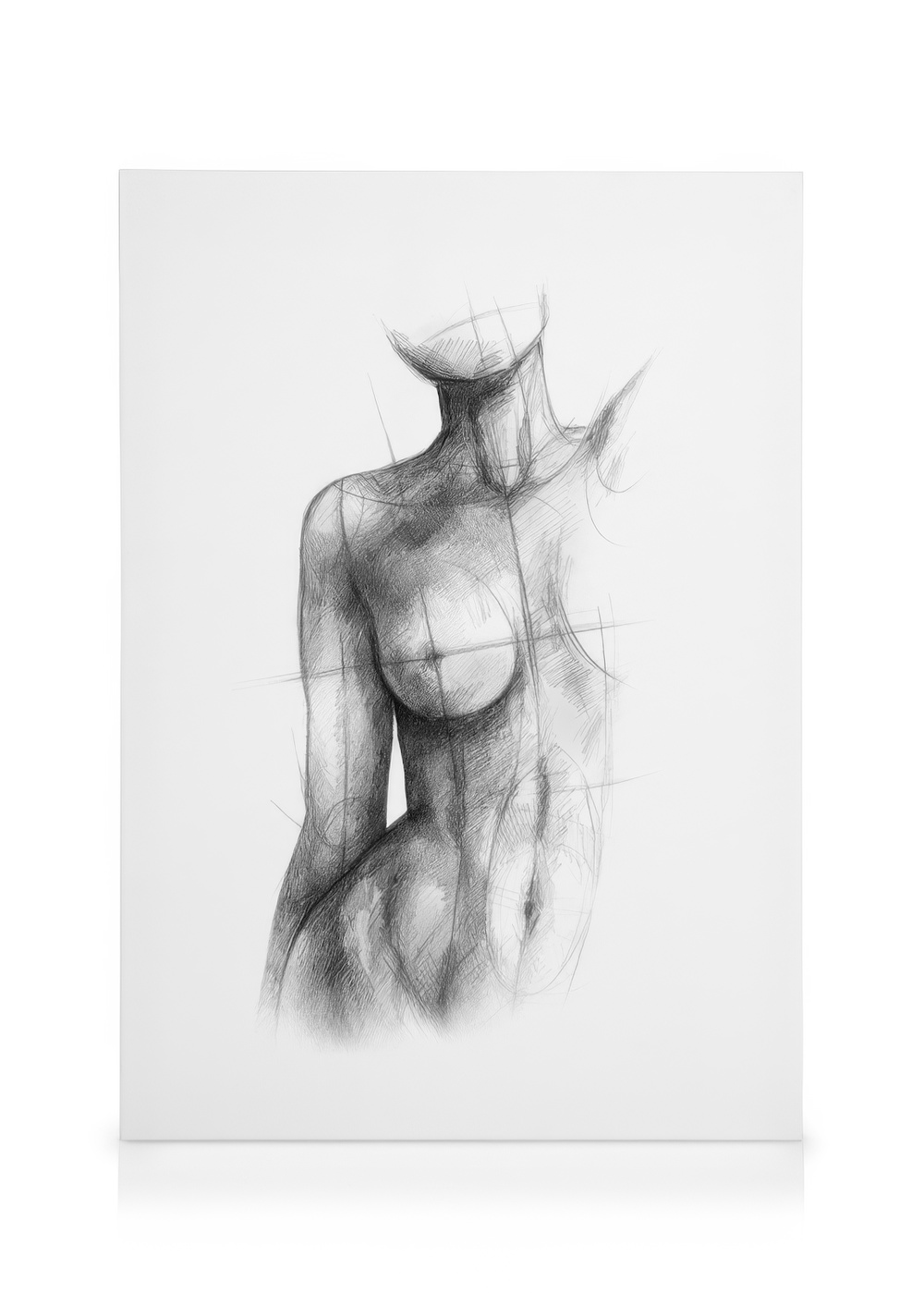 Incomplete Sketch lærred – Moderne kunst på desenio.dk