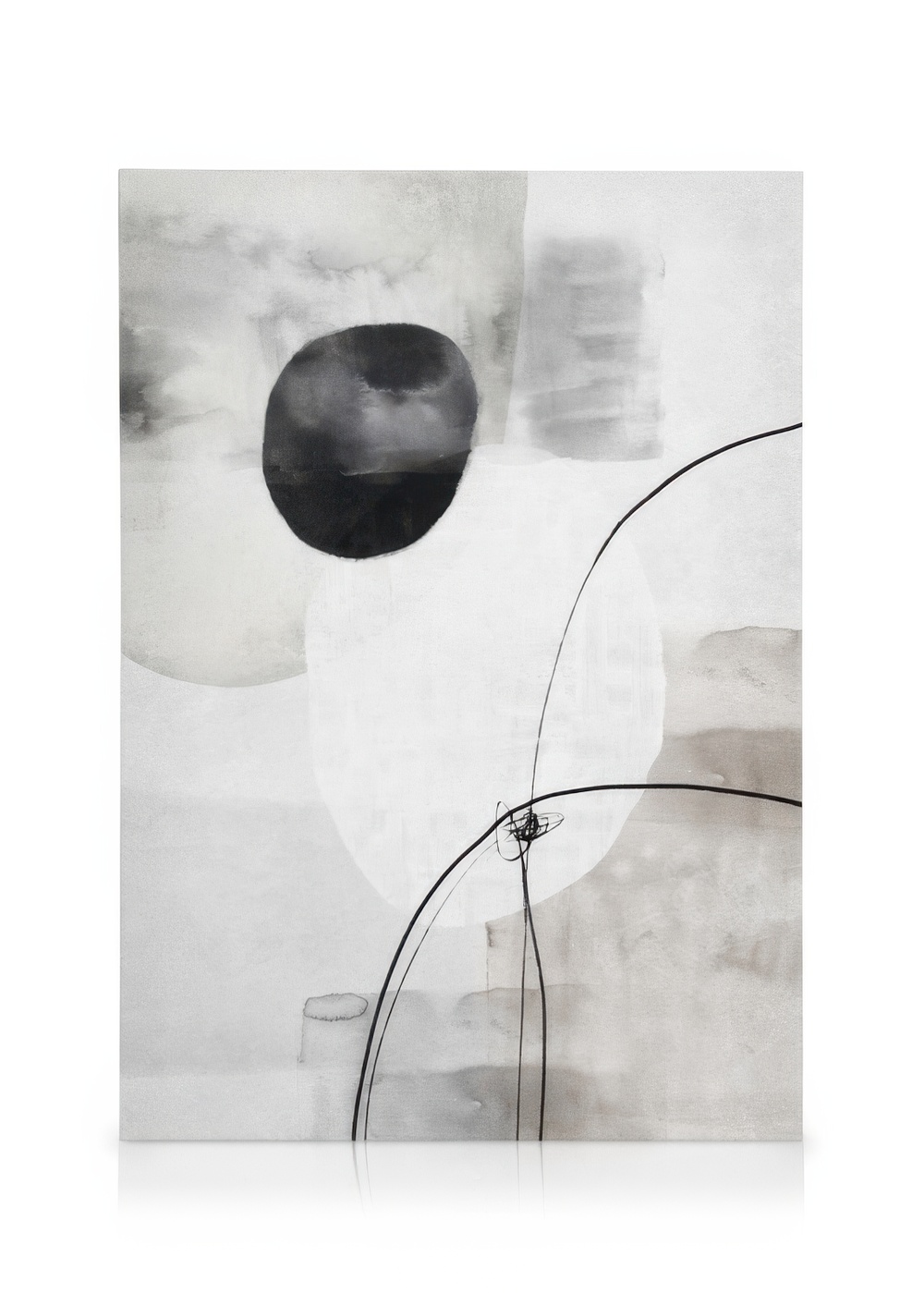 Toile art abstrait minimaliste Painted Monochrome Shapes No2 – desenio.fr