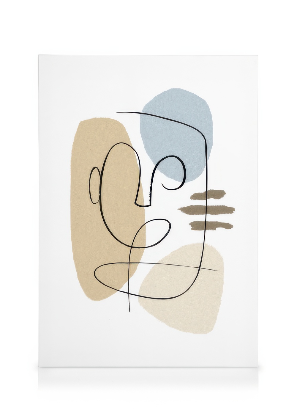 Abstract Forms No2 Lienzo – Arte abstracto moderno en tonos tierra ...