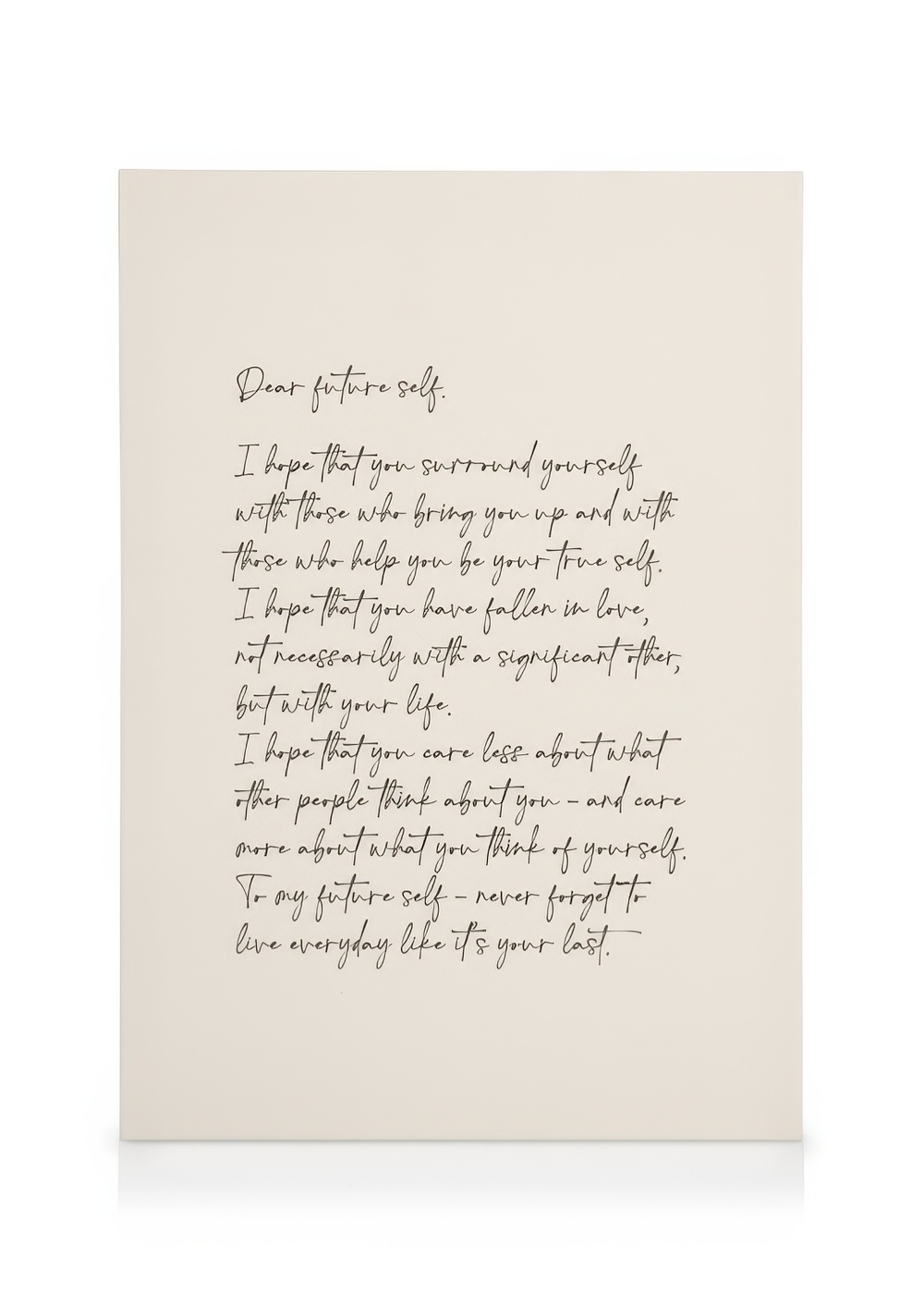 Dear Future Self Canvas - Motivational Quote Art | Desenio EU