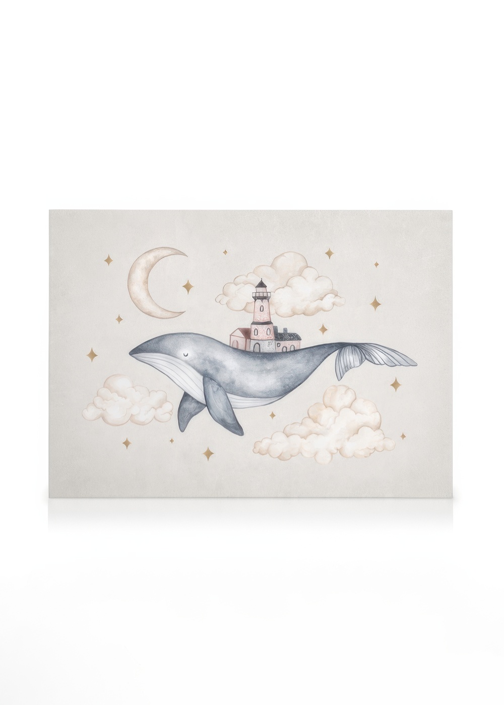 Dream Away No2 canvas – Walvis kinderkamer decor | Desenio.nl