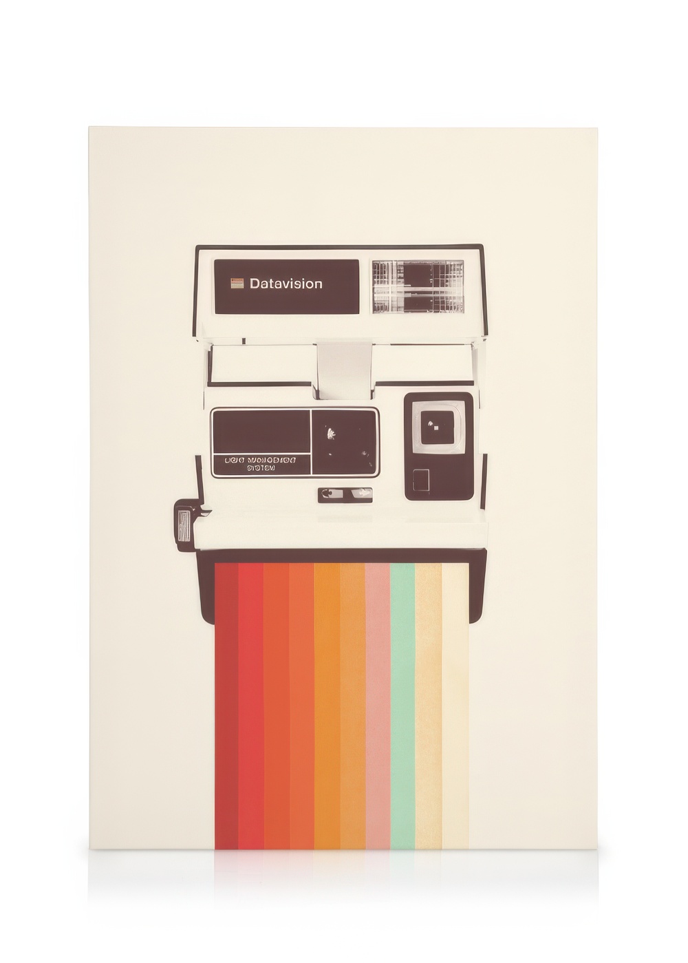 Instant Camera Rainbow Canvas - Rainbow polaroid camera - desenio.com.au