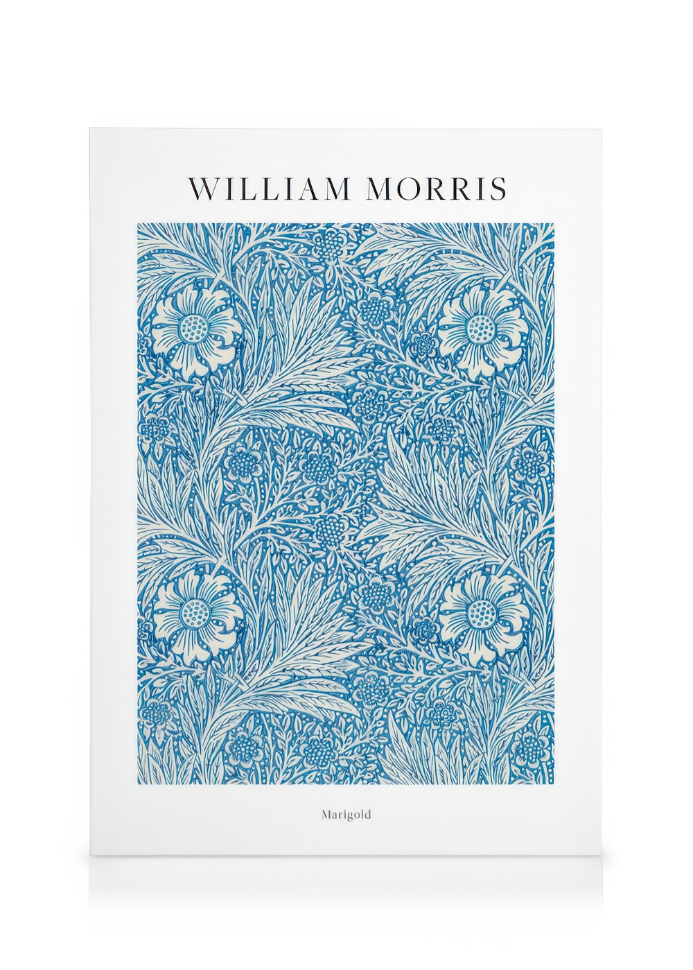 William Morris - Marigold Tableau sur toile - Motif de fleurs bleues ...