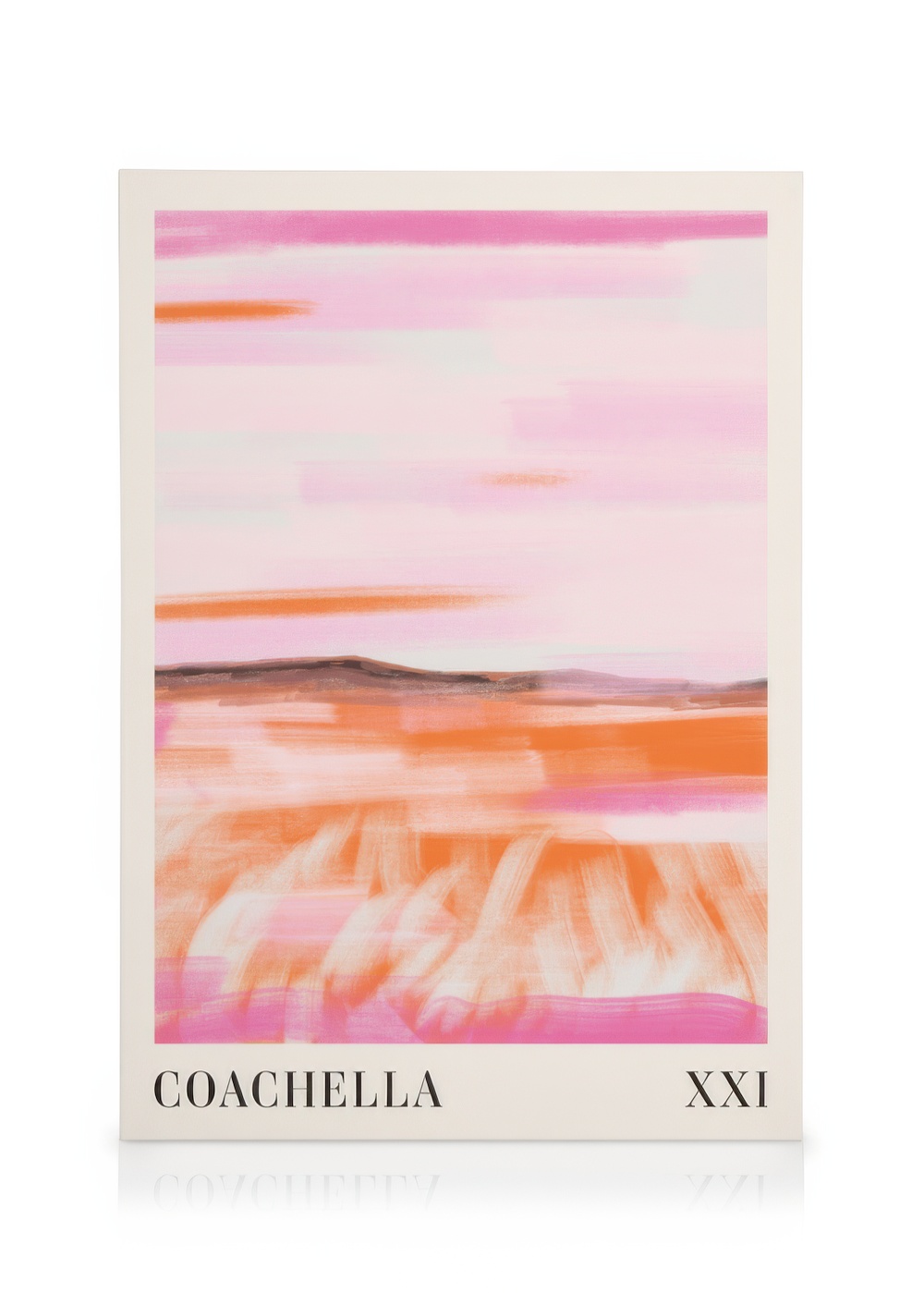 Coachella Valley Canvas Print – Vibrant Sunset Art Poster | Desenio