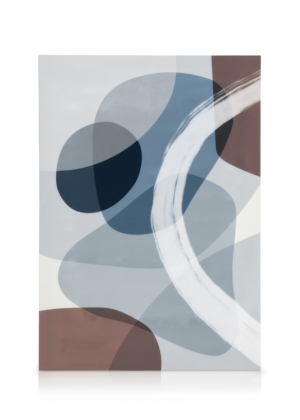 Abstract Blue Shapes No2 - Lienzo moderno en azul | Desenio