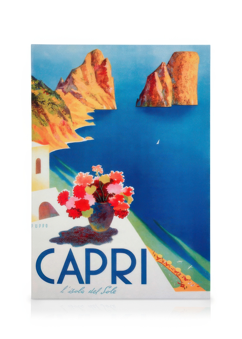 Capri Travel Canvas - Vintage Coastal Art | Desenio EU