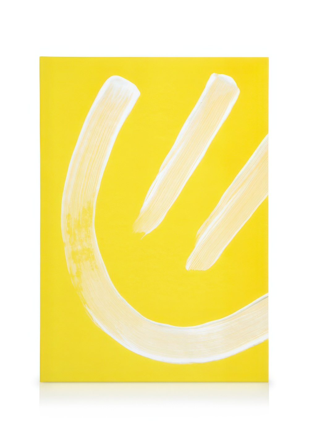Yellow Smiley Canvas Print – Abstract Wall Art Poster | Desenio
