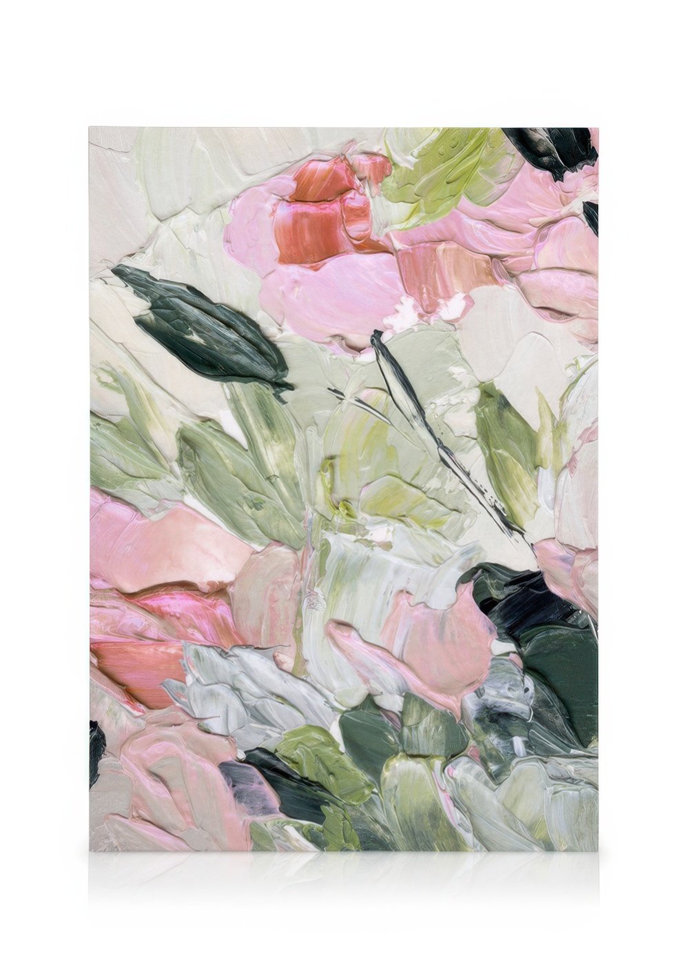 Toile Flowers in Paint No1 – Art floral abstrait sur toile