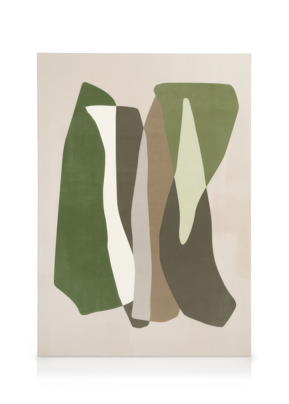 Green Graphic Forms No2 Canvas – Abstracte Groene Kunst op Canvas | Desenio.nl