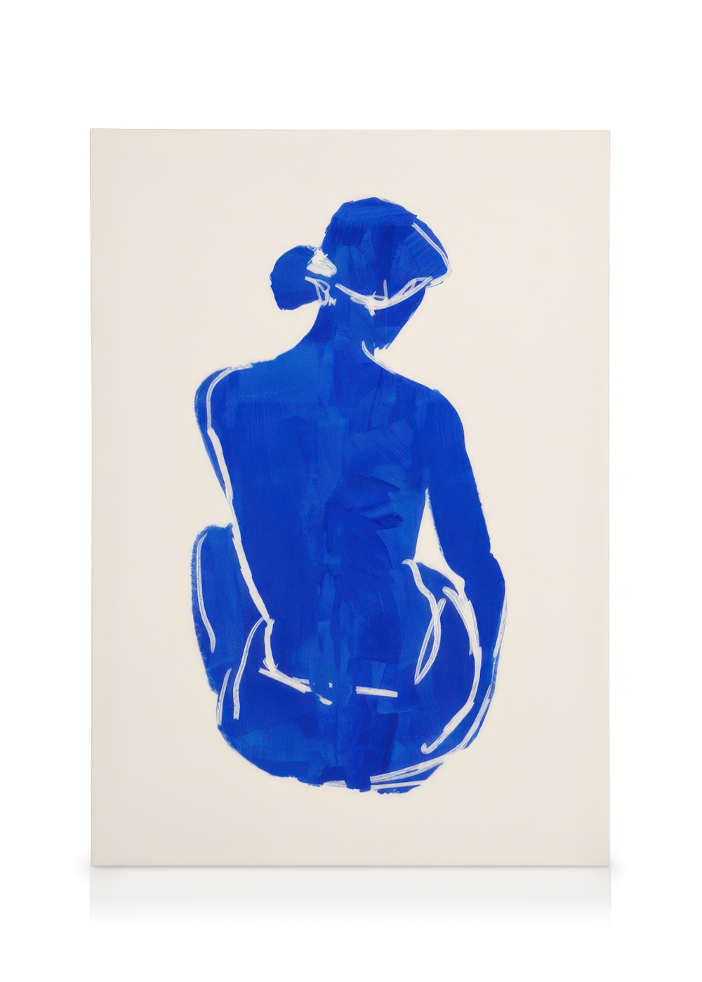 Blue Portrait No2 – Abstract Canvas Print | Desenio