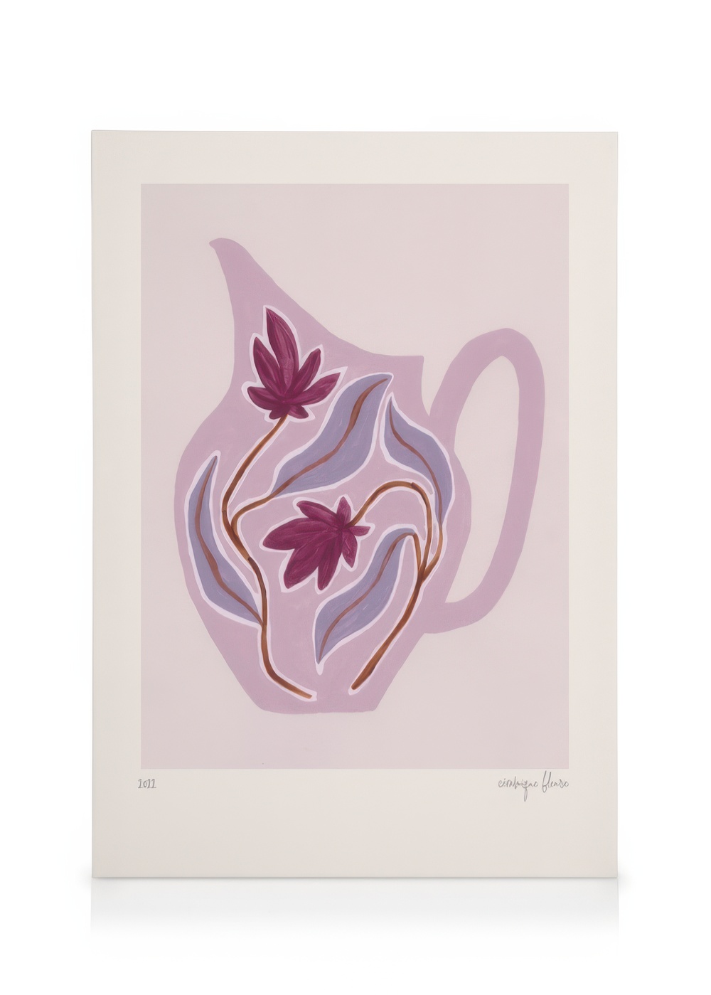 Toile Céramique Fleurie – Art mural peinture céramique | Desenio