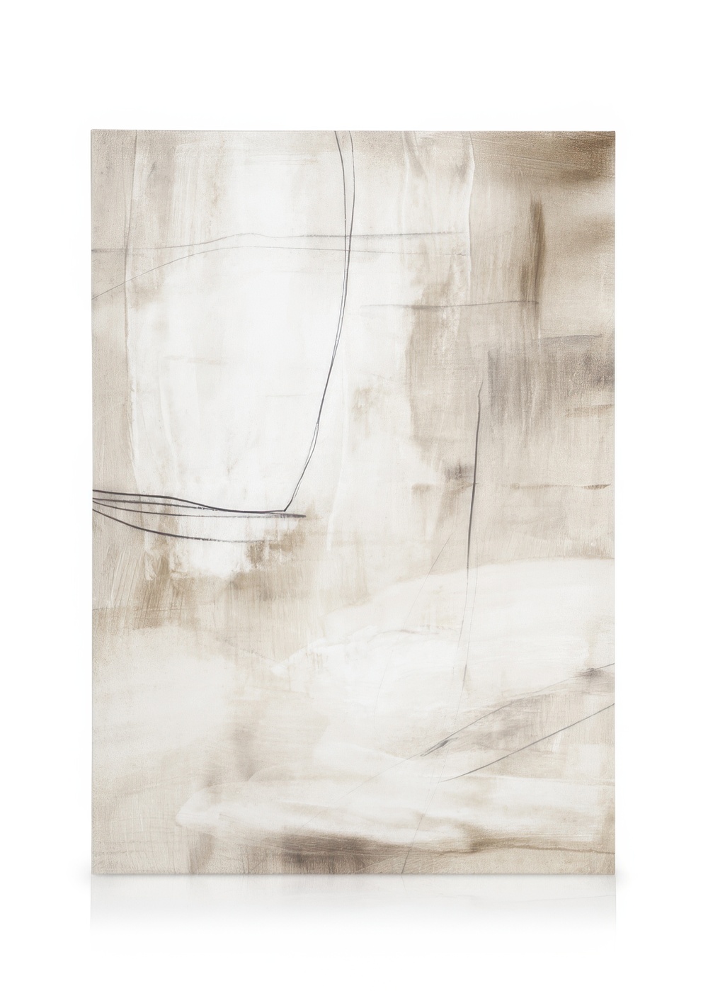 Toile abstraite Graphite Touch No1 – Art mural moderne | Desenio