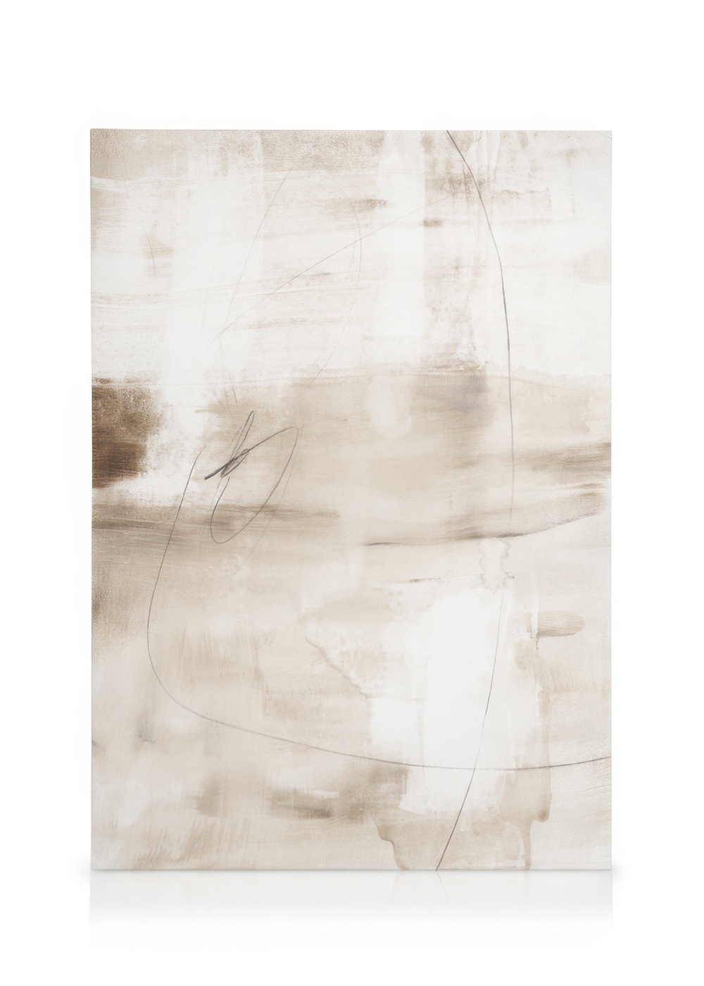 Toile Graphite Touch Abstract No2 – Art minimaliste moderne