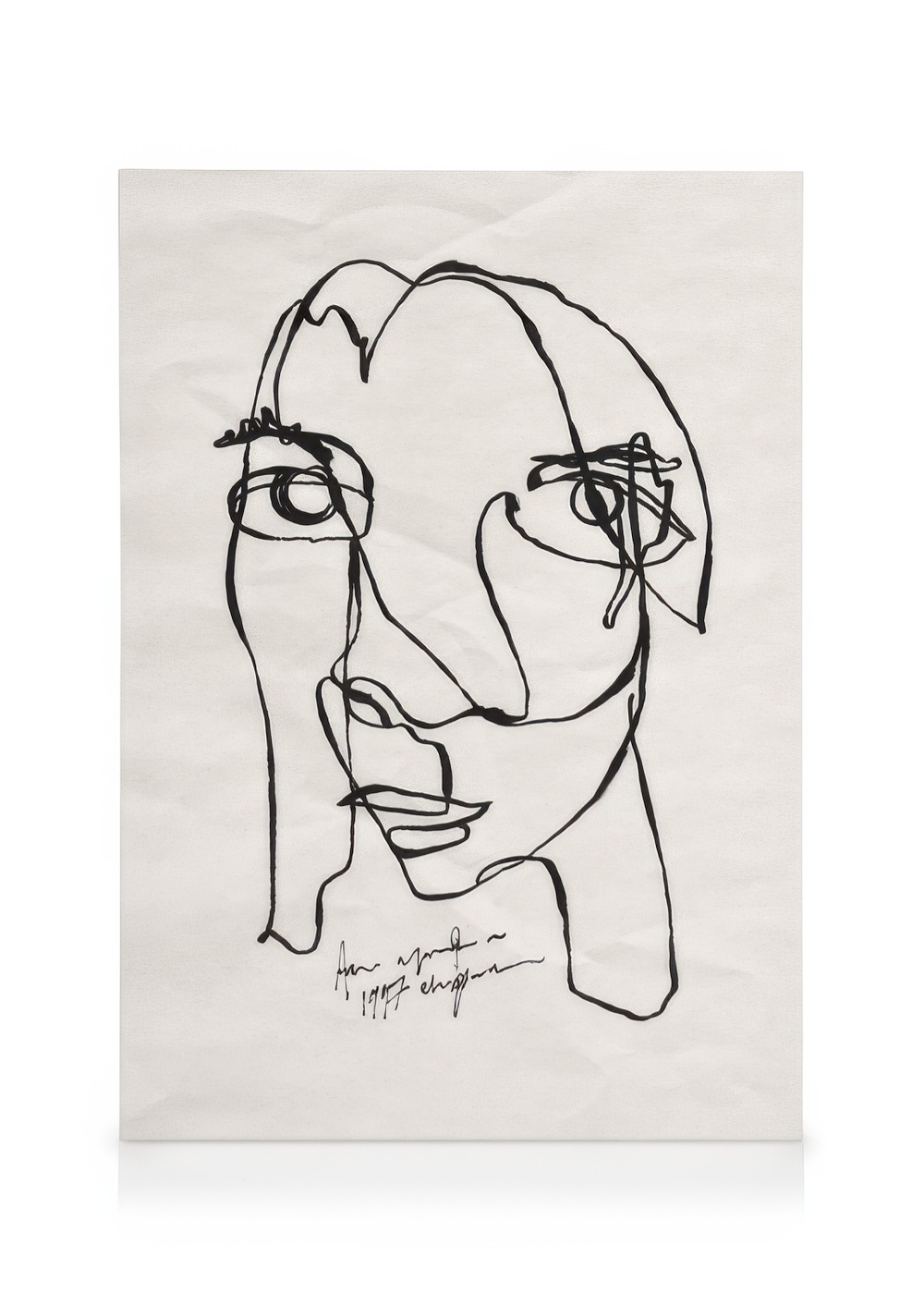 Portrait Sketch No2 Canvas Print – Modern Line Art Print Poster | Desenio