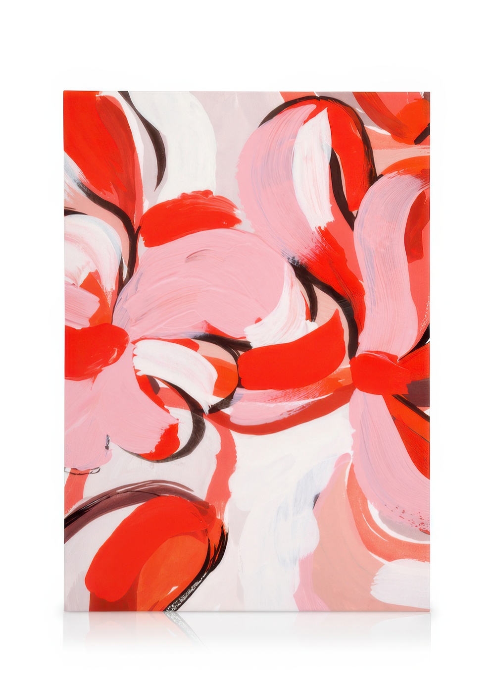 Red Abstract No2 Canvas - Bold Floral Art | Desenio EU