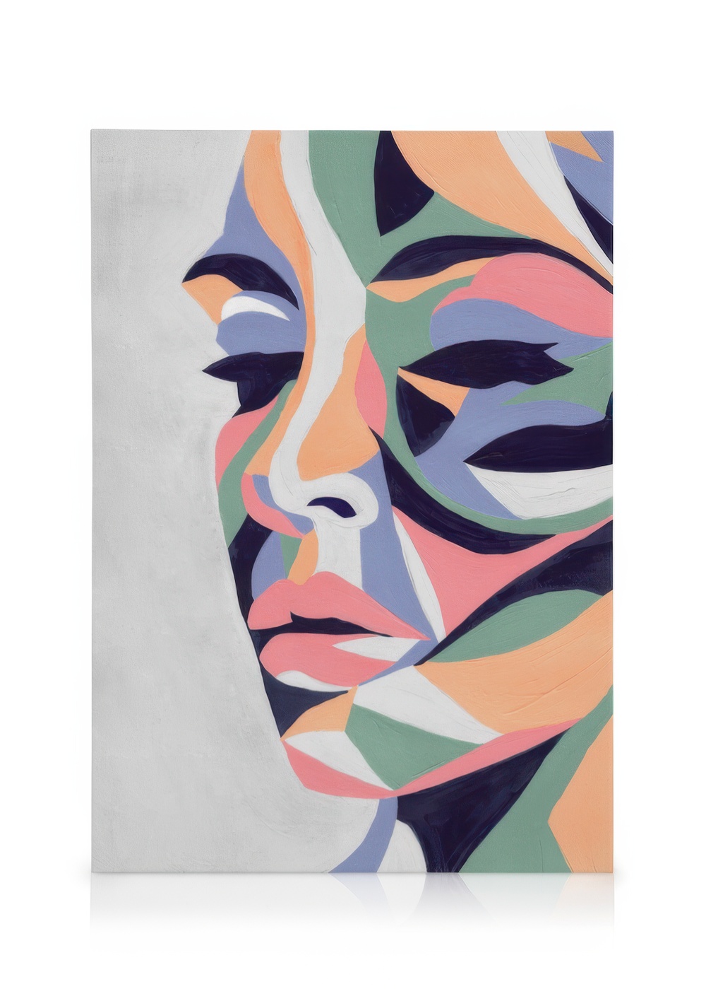 Kleurvol Portret Canvas - Abstracte Kunst | Desenio.nl