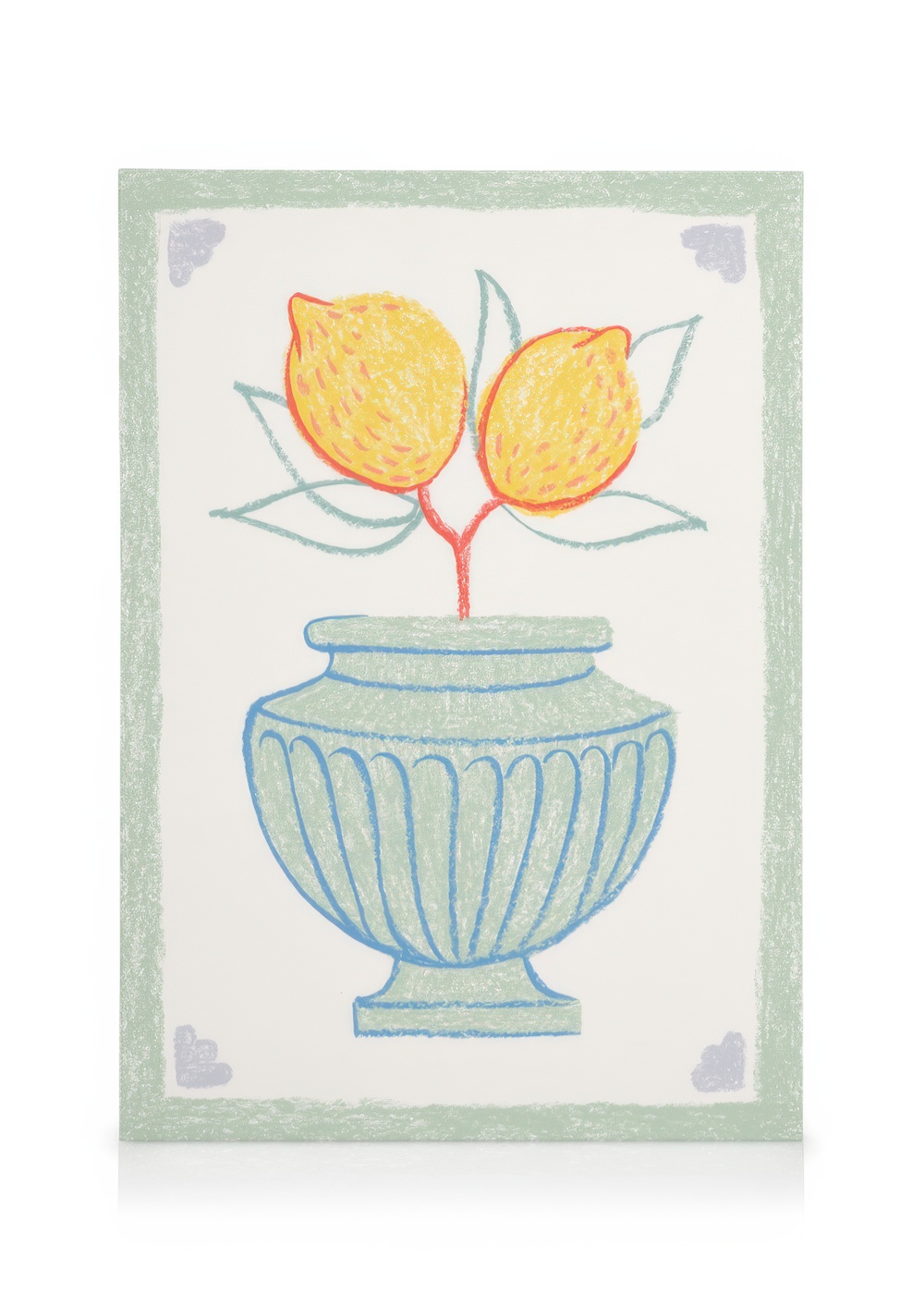 Citrus Vase Canvas Print – Artistic Wall Print | Desenio