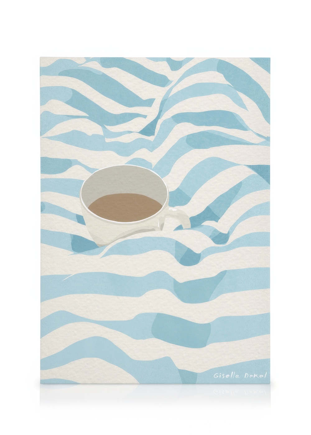 Giselle Dekel - First Cup of Coffee Canvas Print | Desenio UK