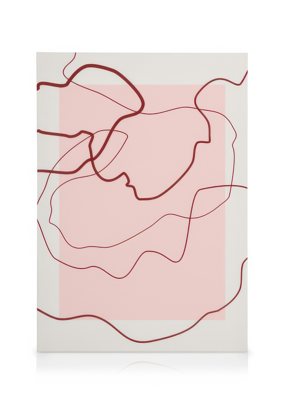 The Print Republic - Abstract Red Lines Leinwand | Desenio CH