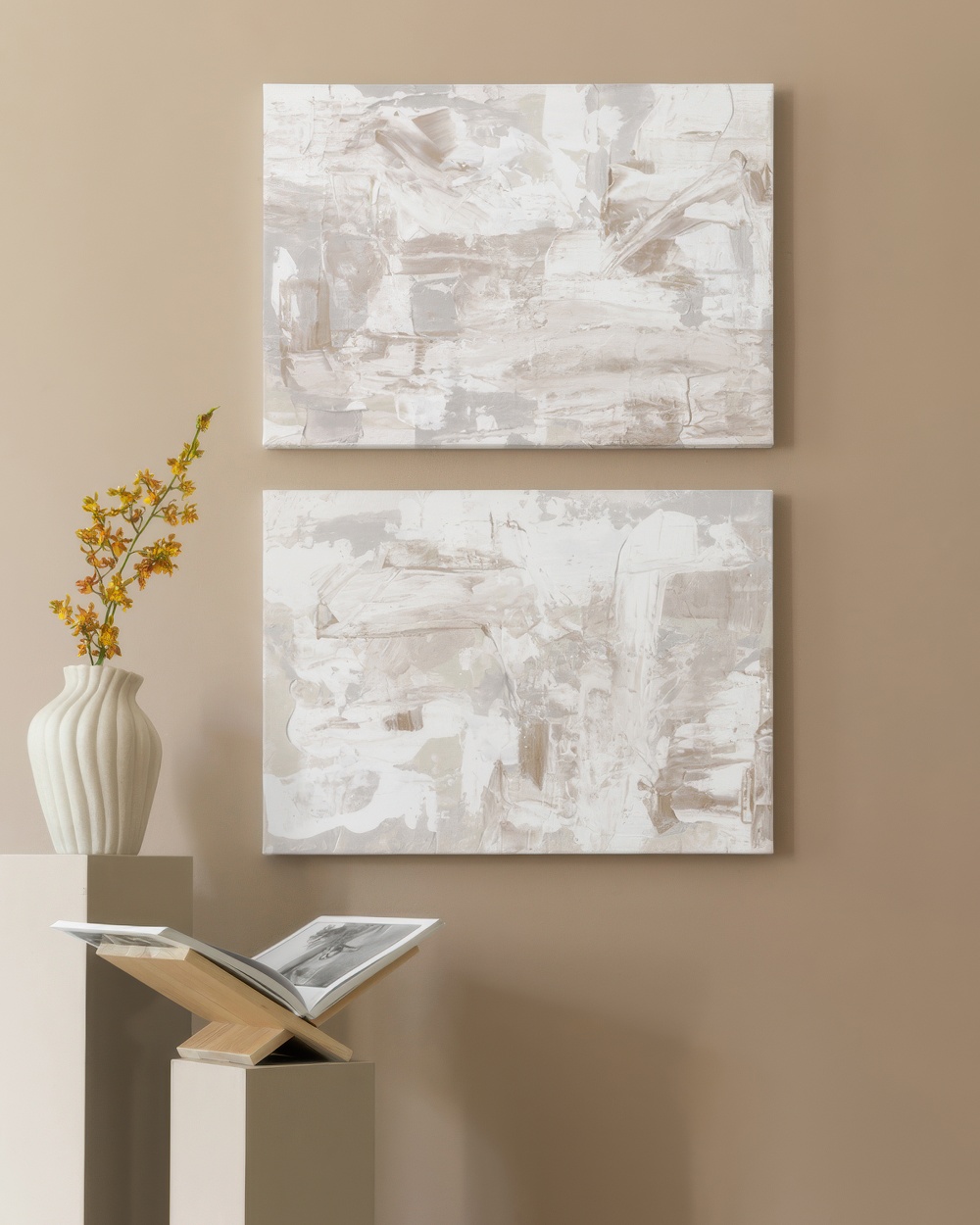 Abstract Acrylic Canvas Duo – Modern Wall Art | Desenio