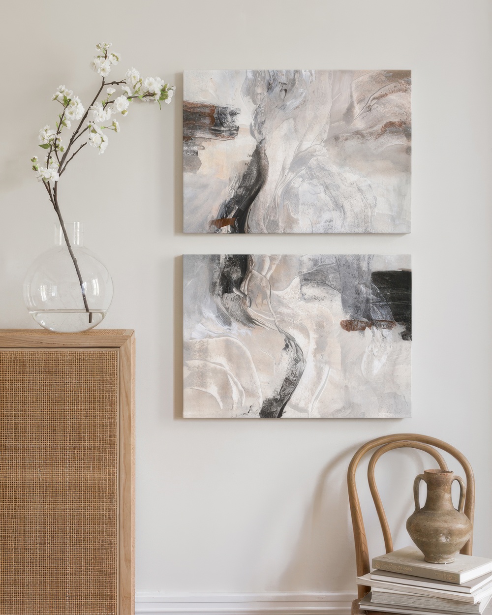 Contemporary Abstract Canvas Duo – Modern Wall Art | Desenio UK