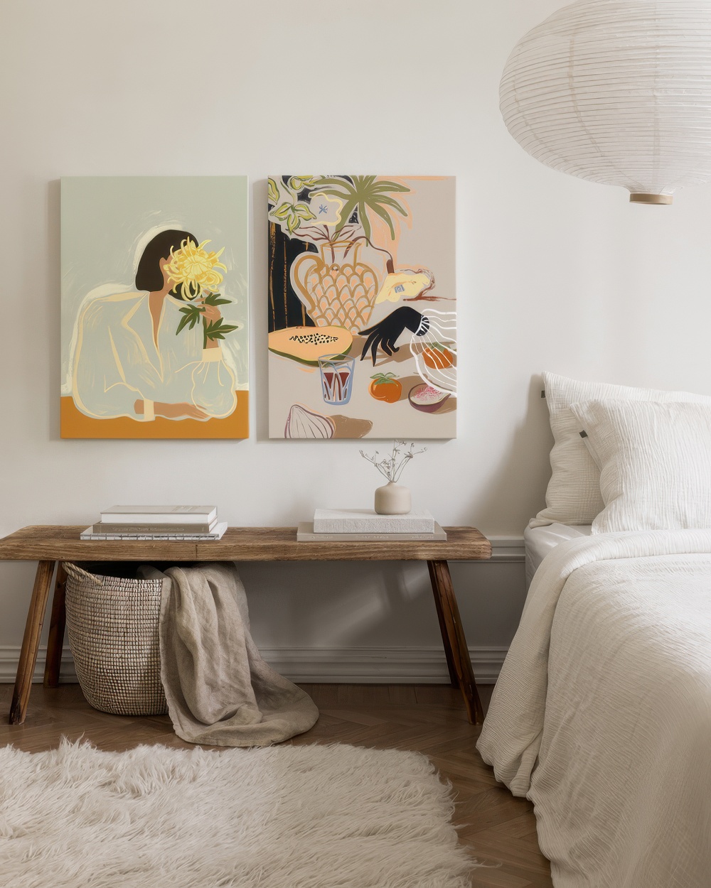 Arty Guava No1 Canvas Duo – Abstract Wall Art | Desenio