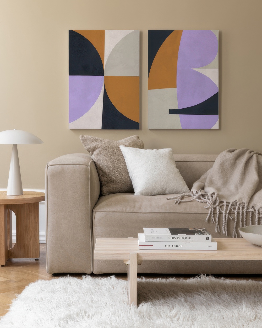Irregular Shapes Canvas Duo – Modern Wall Art | Desenio