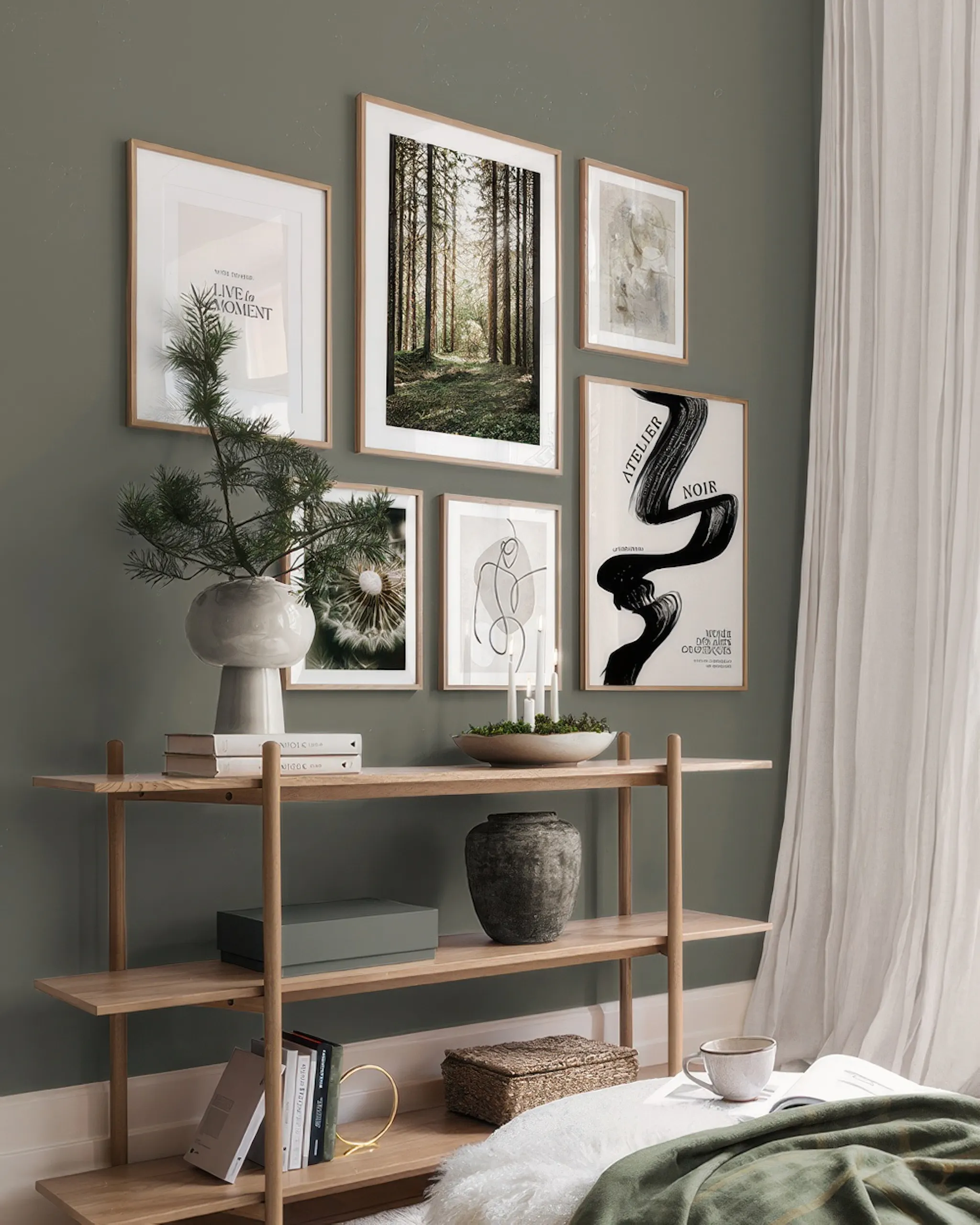 Green Moment Gallery Wall – Nature Print & Poster Collection | Desenio