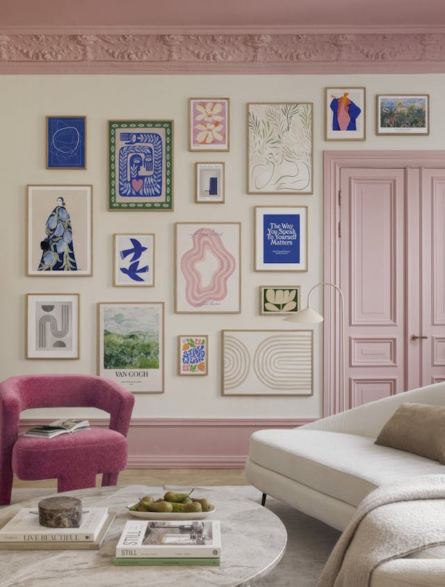 Artsy Pink Gallery Wall Prints – Playful Pink Art for Your Home ...