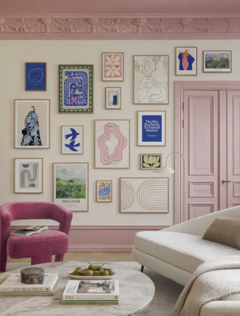 Artsy Pink Print & Poster Set – Gallery Wall | Desenio