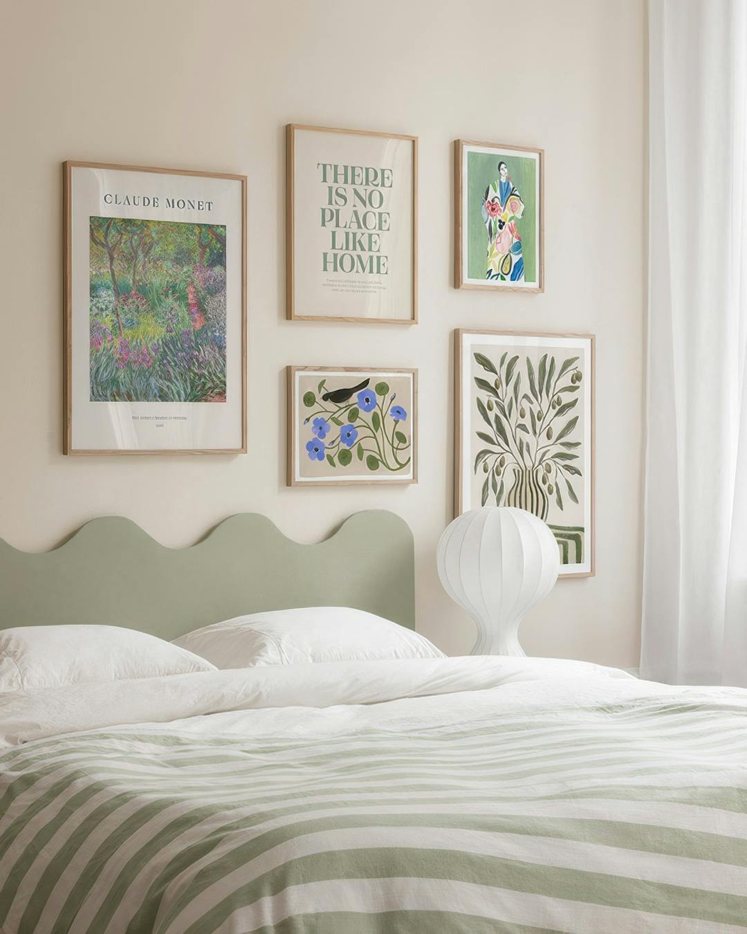 Abstract Green Trio Posterpaket – Moderna Posters i Grönt | Desenio