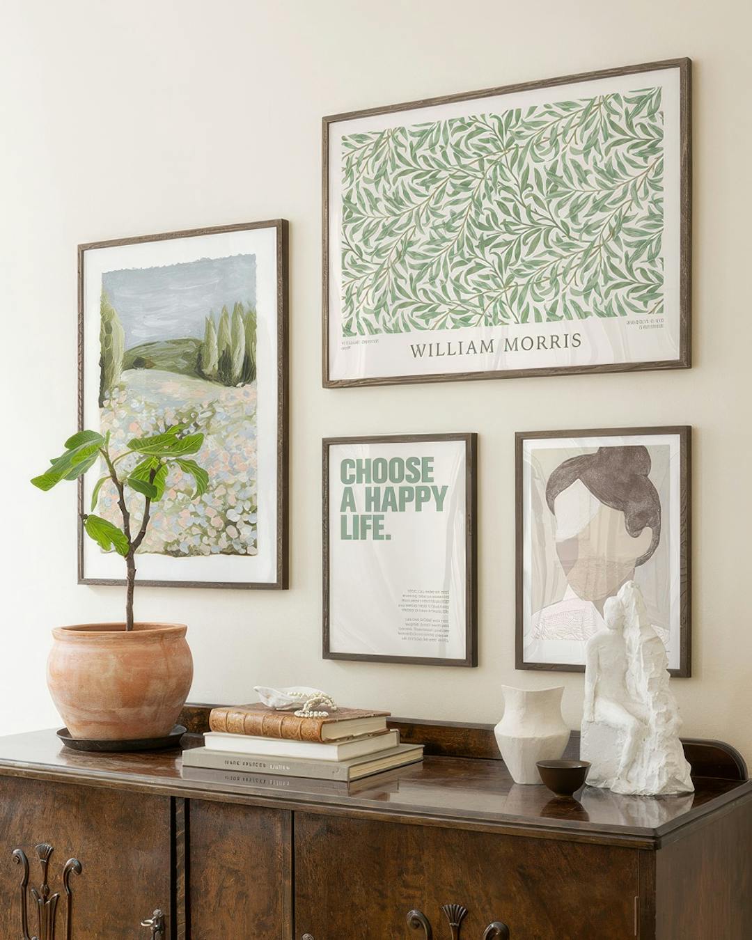 Green Harmony Poster Pack – Botanical Wall Art for Stylish Home Décor ...