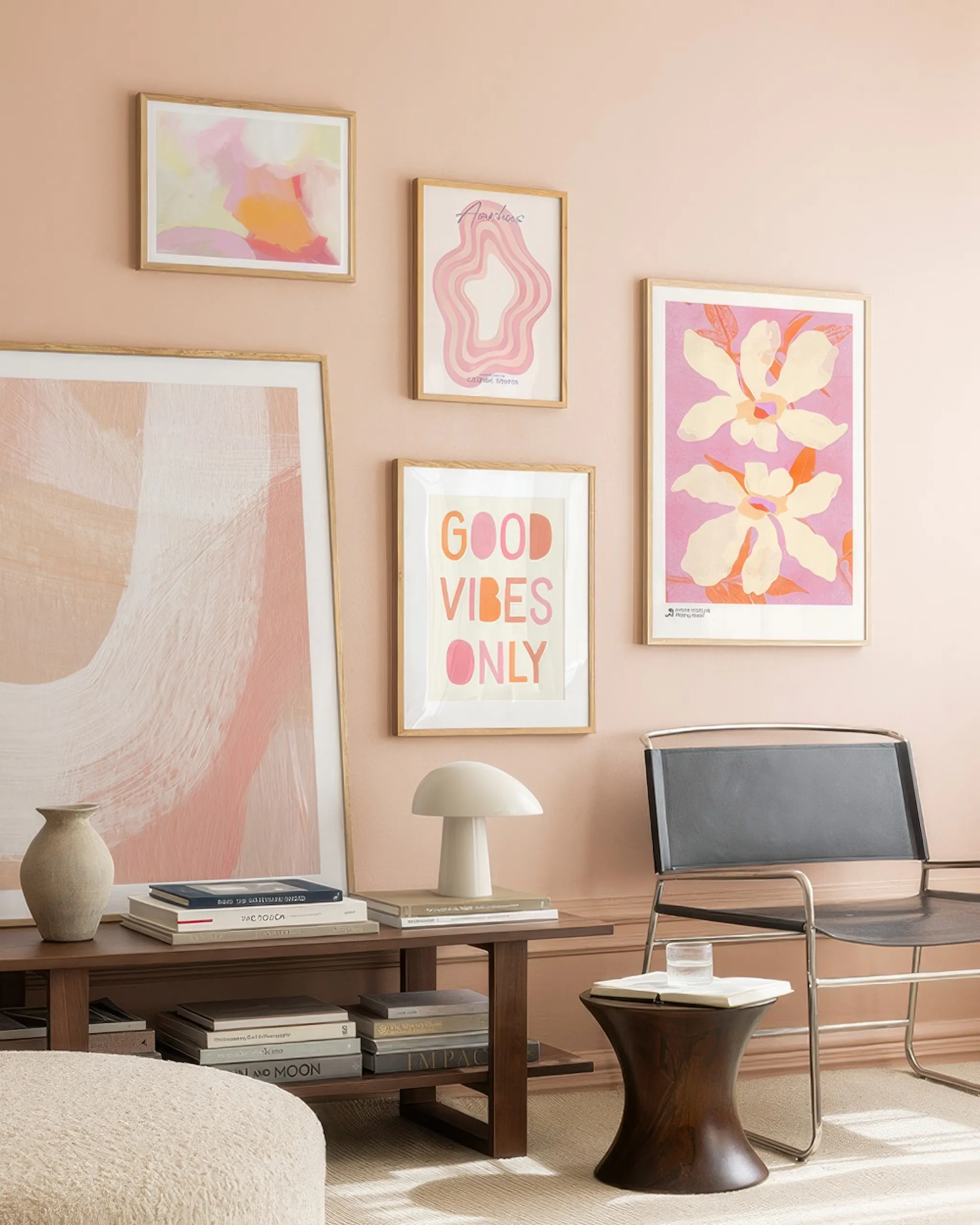Soft Shapes Duo Print & Poster Pack – Muted Color Wall Art | Desenio
