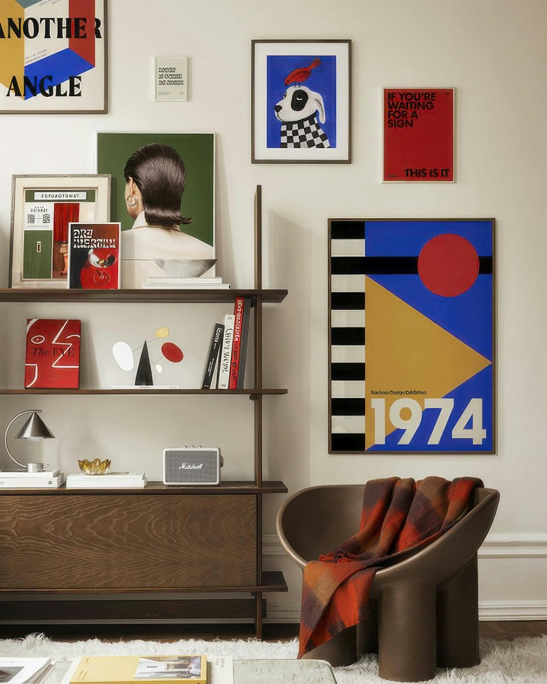 Retro Simplicity gallery wall