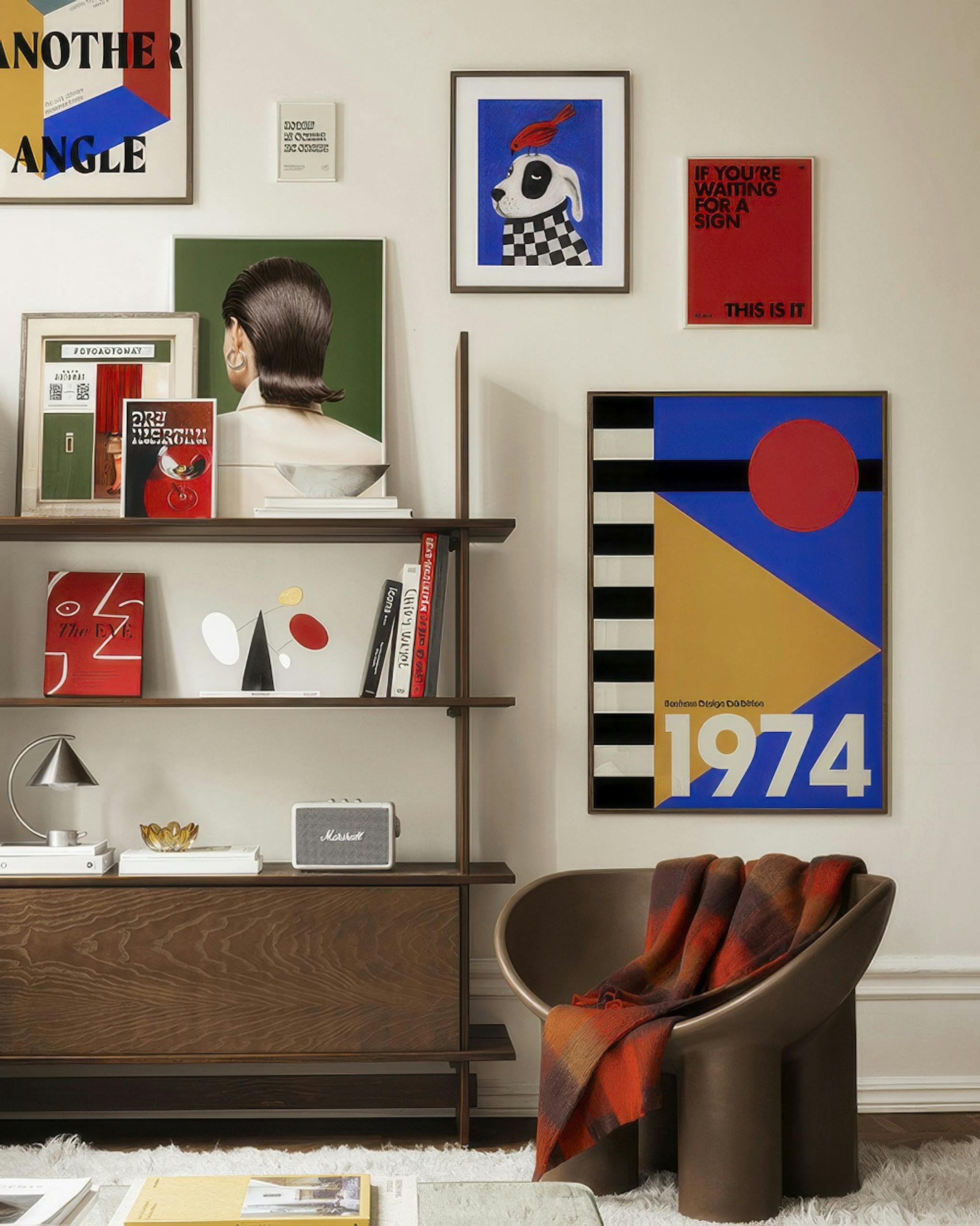 Retro Simplicity gallery wall