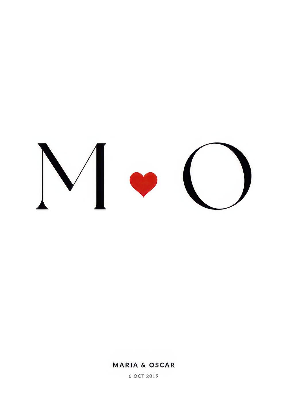 Póster personalizado de amor - You Plus Me | Desenio.es