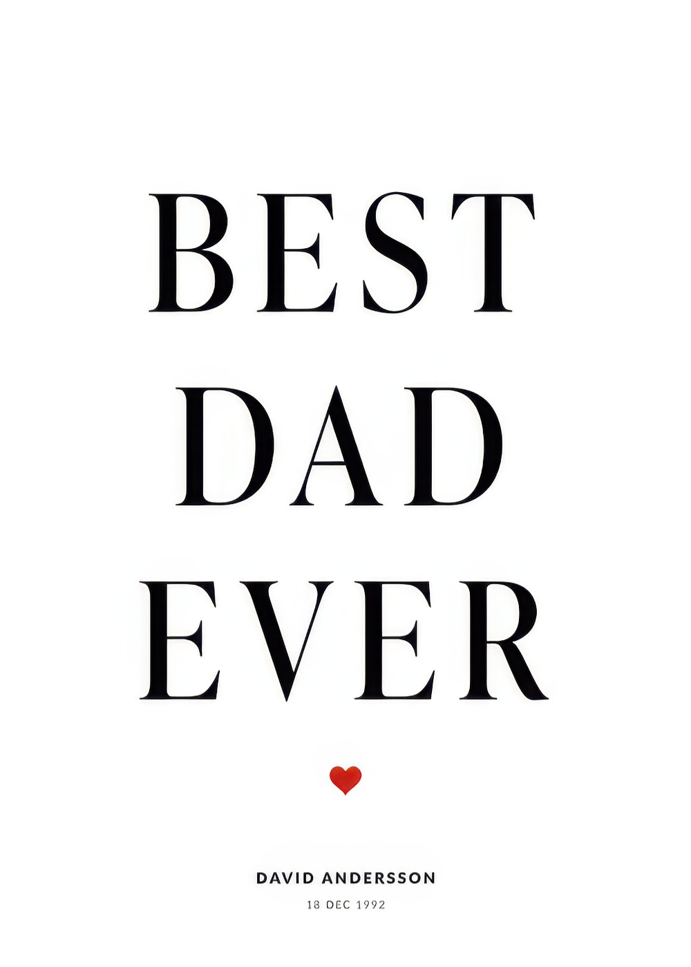Best Dad Personalised Poster – Unique Gift for Dad | Desenio