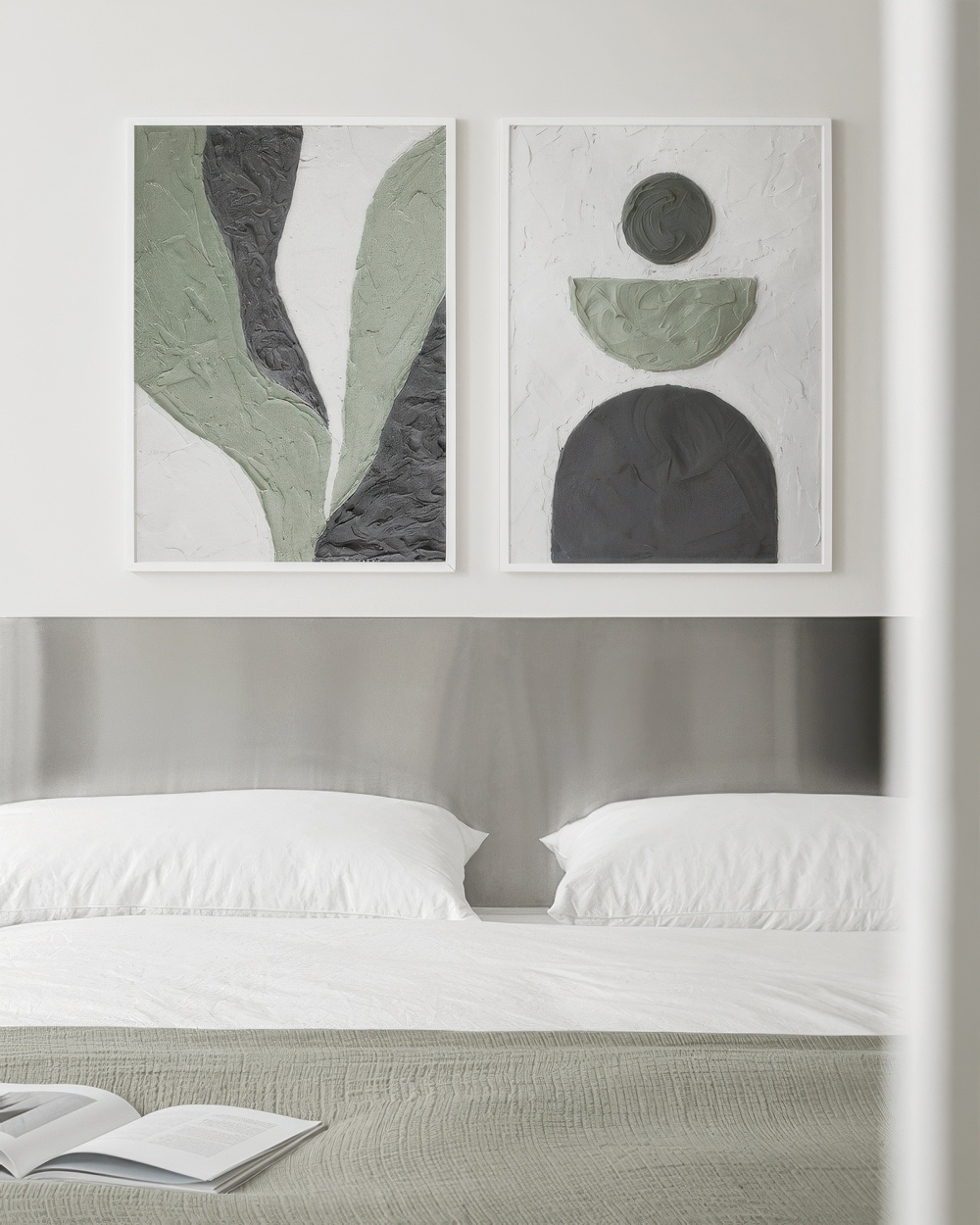 Green Art Duo – Modern Wall Print Poster Pack | Desenio