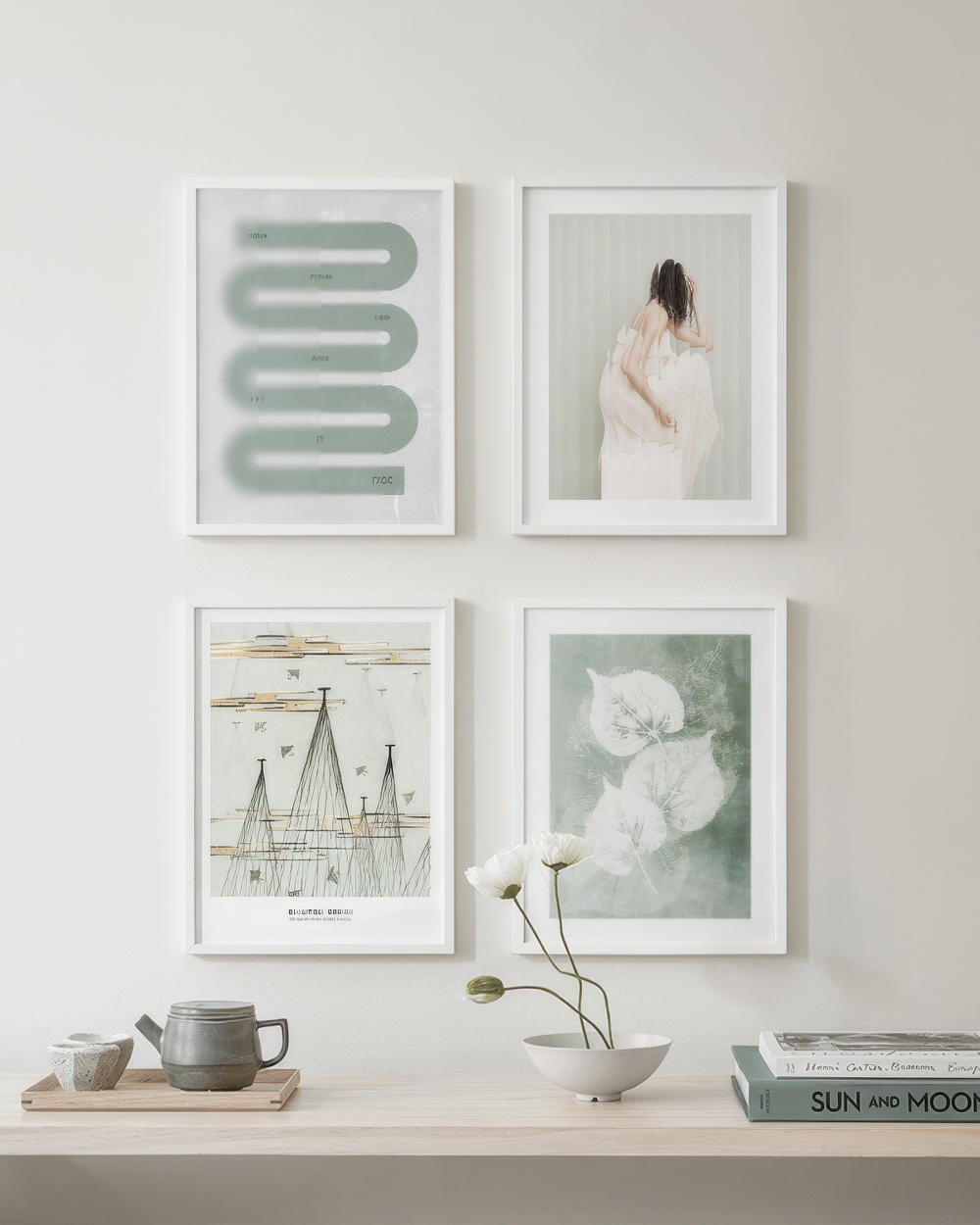 Green Fade Poster Pack – Set of 4 Prints | Desenio UK