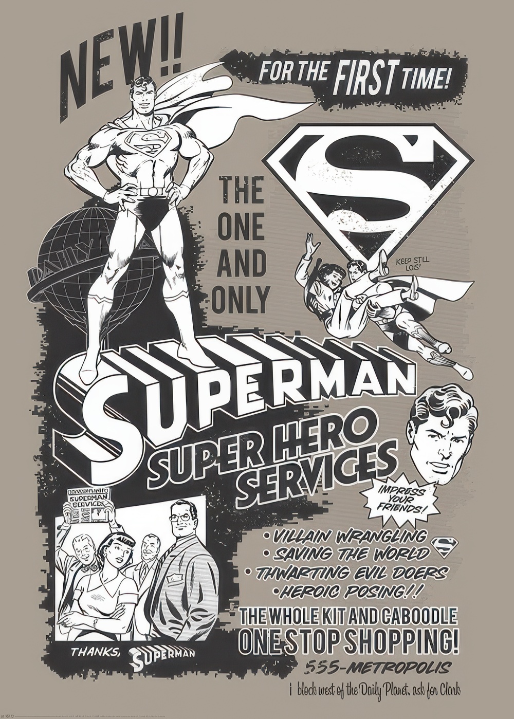 Superman™ - The One and Only Poster | Retro Wall Art | Desenio