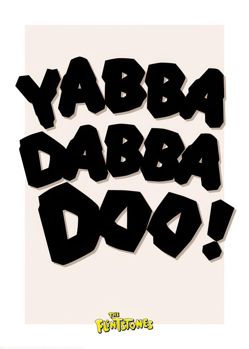 The Flintstones™ Yabba Dabba Doo Poster – Fun Kids Wall Art | Desenio