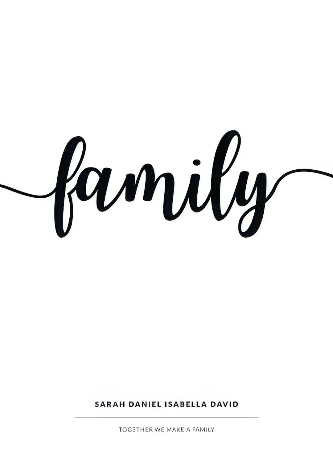 Name wall art - Personalized posters with names | Desenio.com